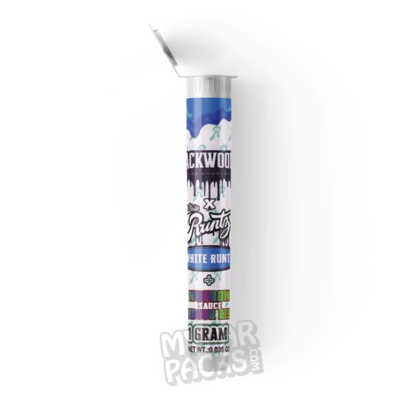 Packwoods X White Runtz Single 1G Preroll Joint Empty Clear Hard ...