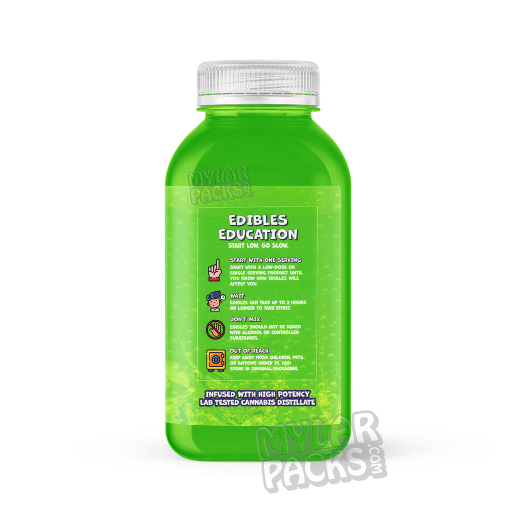 420 Kush Kool Aid Green Apple 500mg Infused Drink Label