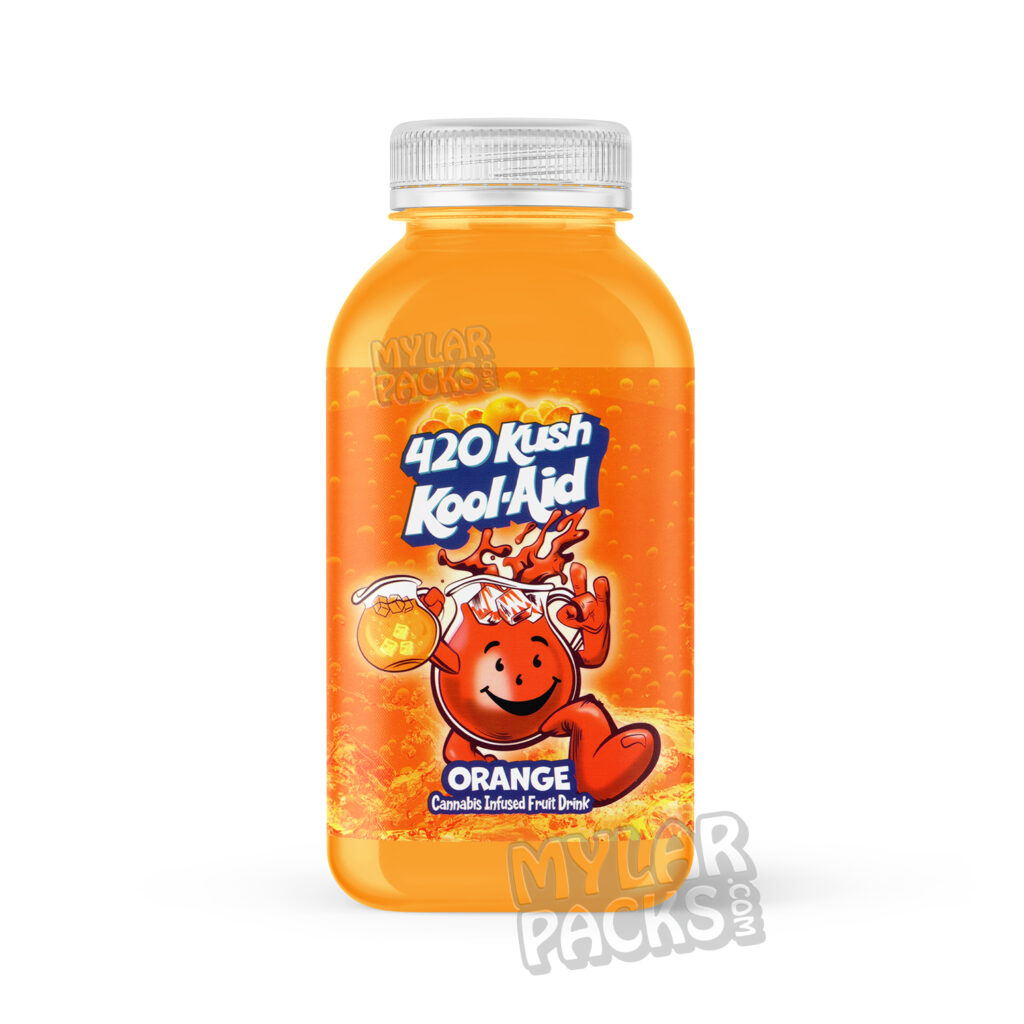 420 Kush Kool Aid Orange 500mg Infused Drink Sticker