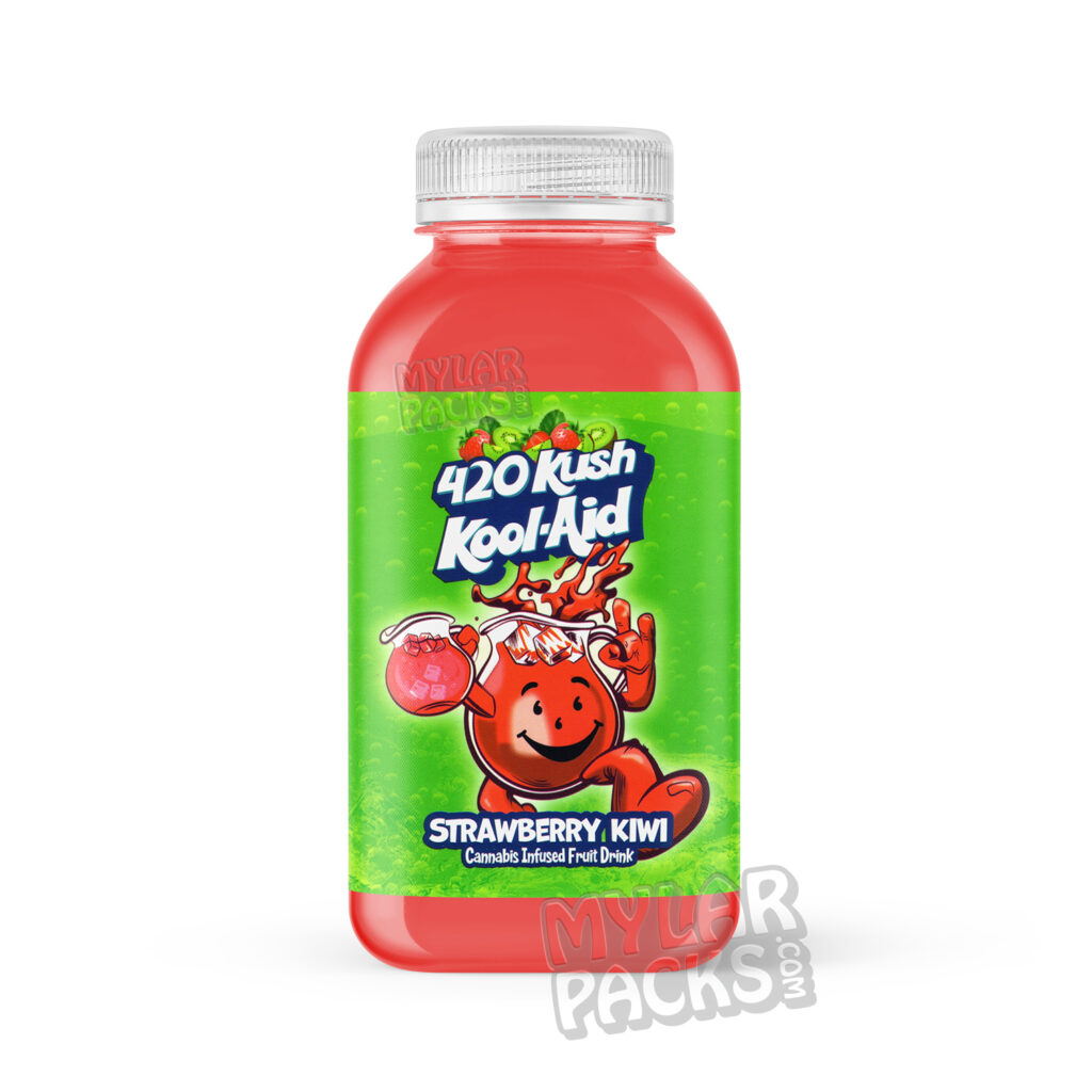 420 Kush Kool Aid Strawberry Kiwi 500mg Infused Drink Sticker