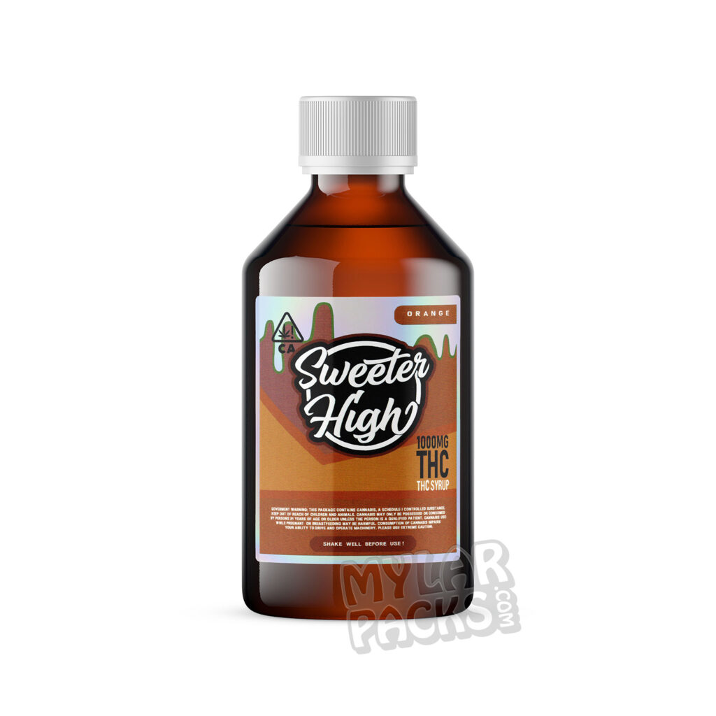 Sweeter High Lean Stickers for Cannabis Infused Syrup Labels