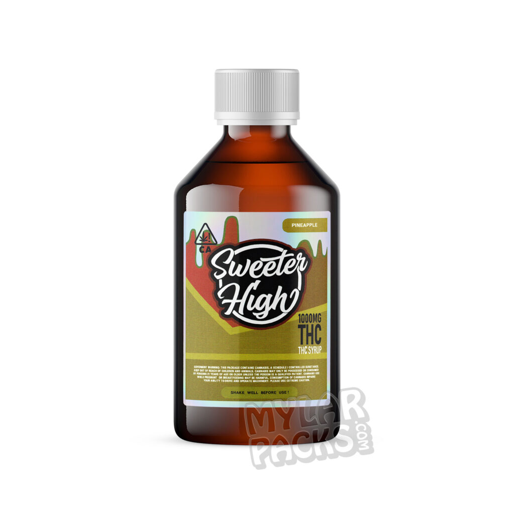 Sweeter High Lean Stickers for Cannabis Infused Syrup Labels