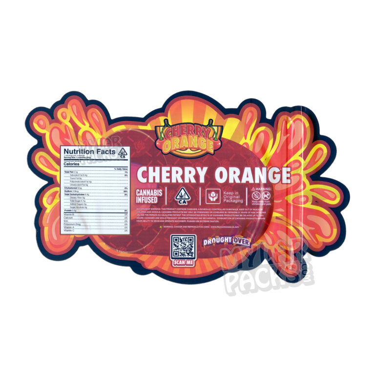 Cali Plug Gummies Cherry Orange 500mg Empty Mylar Bag Edibles Candy ...